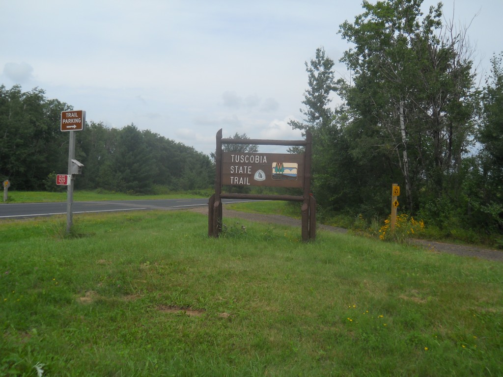 Tuscobia Trail and mile one dedicated to Hulda Hilfiker