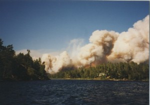 Escaping the Sag Lake Fire in the Boundary Waters Canoe Area