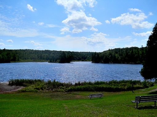 Interfalls Lake in Pattison State Park