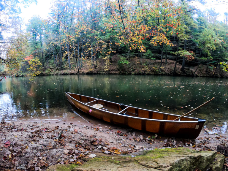 Wisconsin Dells fall canoeing adventure Mirror Lake and Wisconsin River