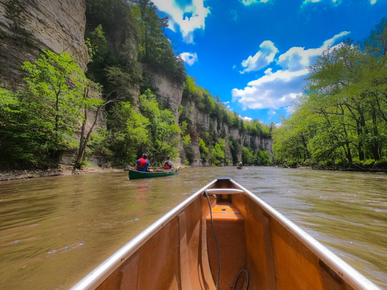 Upper Iowa River canoeing adventure in the Driftless Region