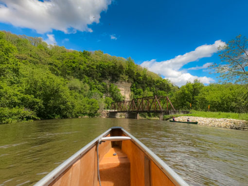Upper Iowa River canoeing adventure in the Driftless Region