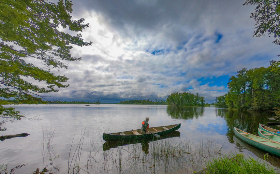 Turtle Flambeau Flowage canoe camping social distancing in Wisconsin