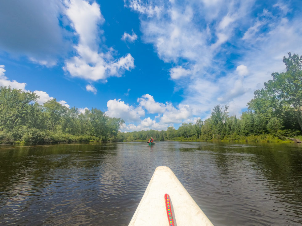 Flambeau River canoeing the North Fork below Turtle Dam
