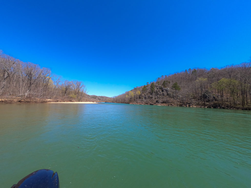 Current River fishing adventure for smallmouth bass in Missouri